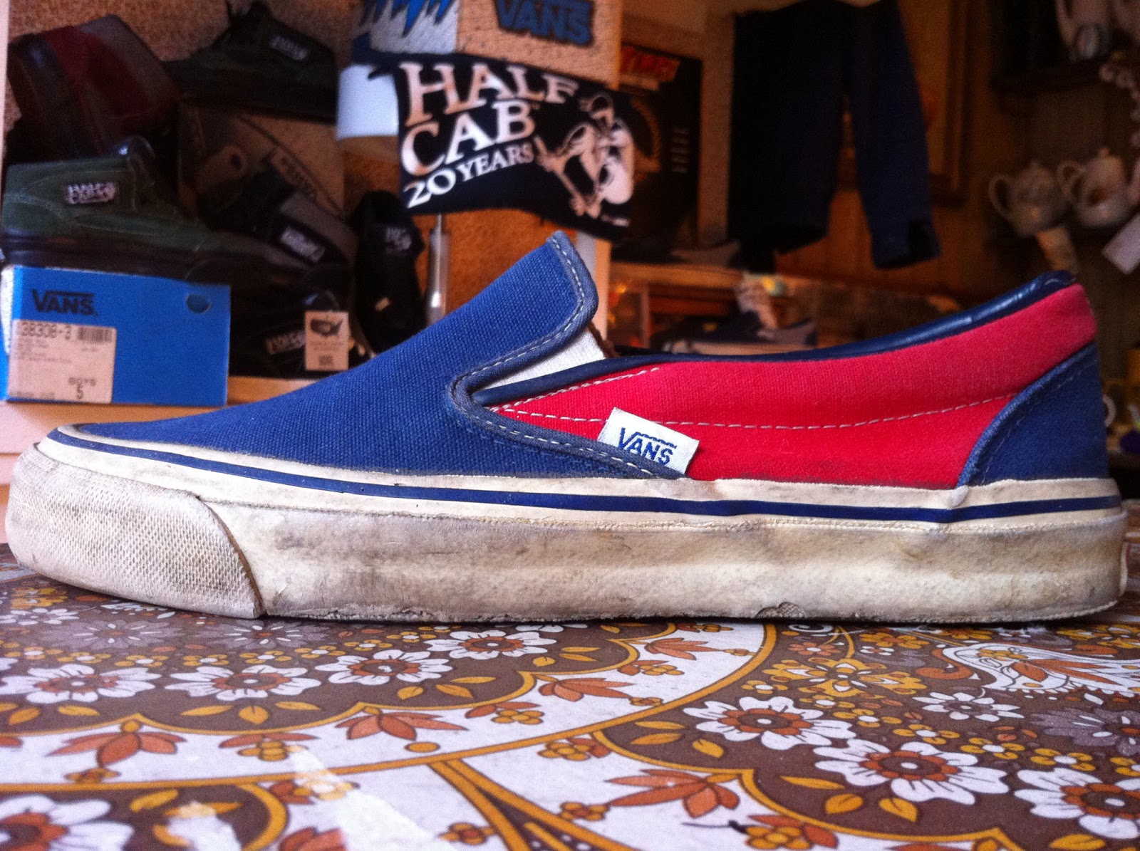 theothersideofthepillow: vintage VANS blue red blue DOGTOWN slip-on ...