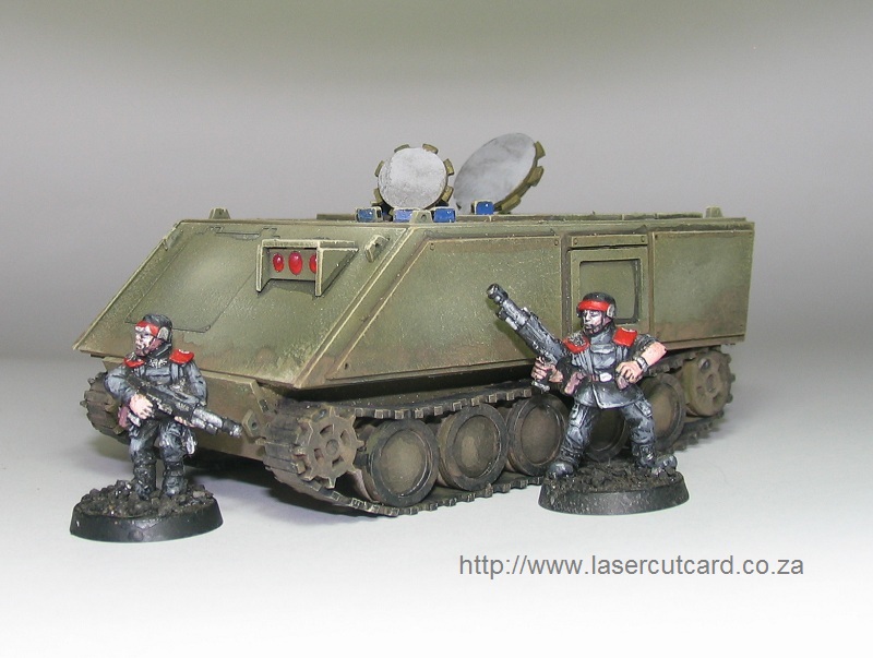 Leave no mini unpainted: Cardboard tank - M113 APC