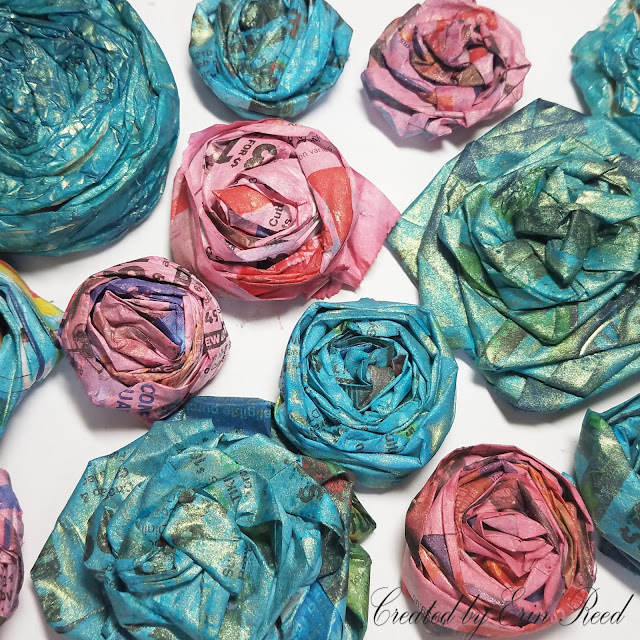 Erin Reed Makes: Simple and EASY Newspaper, Tissue, and Paper Towel Flowers