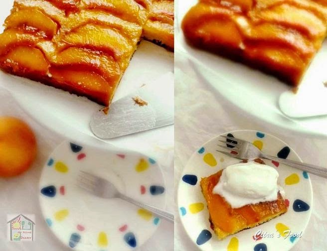 Citra's Home Diary: Peach Upside Down Cake / Cake Buah Persik.