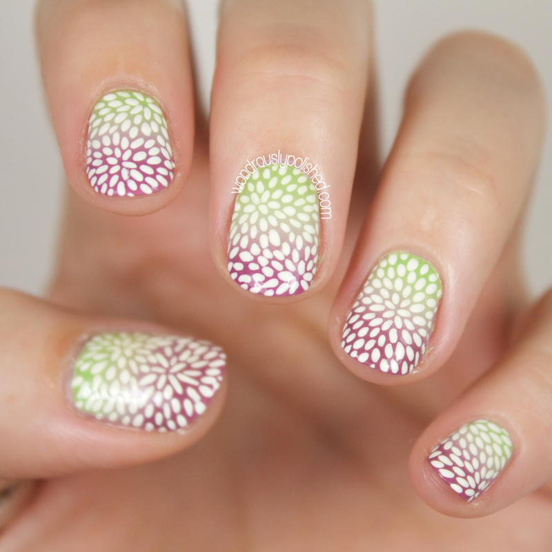 Wondrously Polished: The Digital Dozen does Floral - Day 5: Dabbed ...