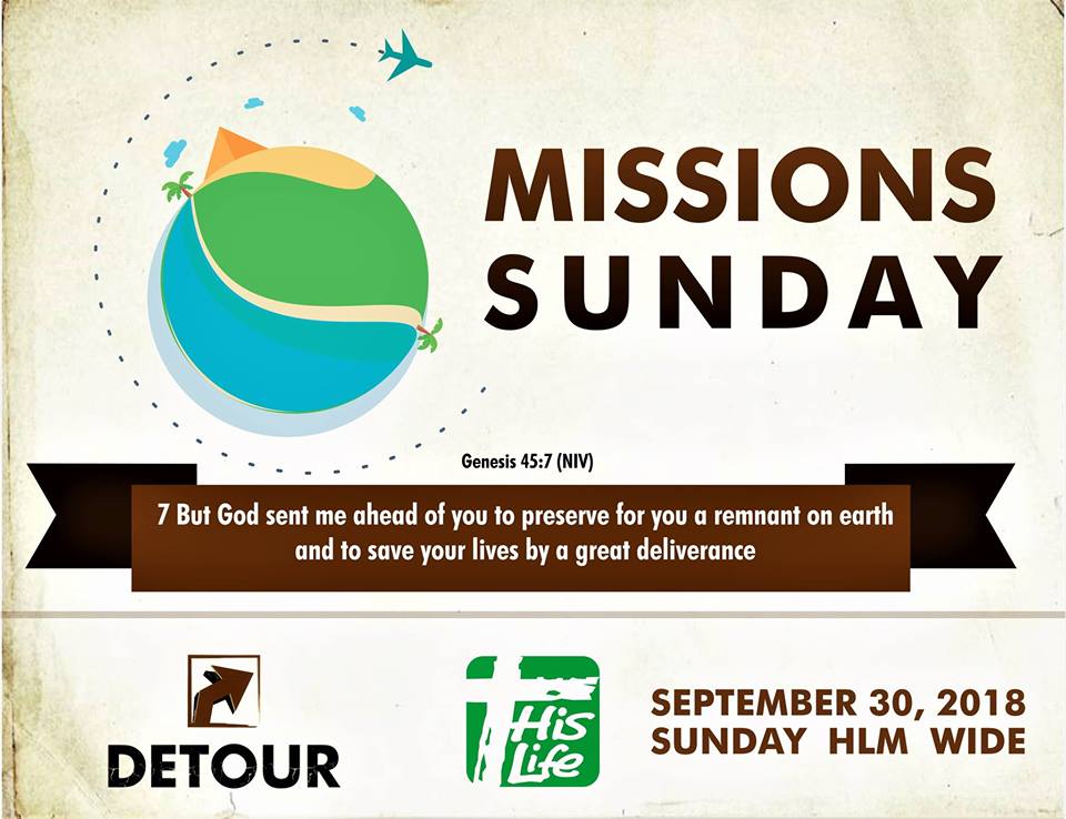 Pastor JR's POINTERS: MISSIONS SUNDAY every 5th SUNDAY _ AND ALWAYS