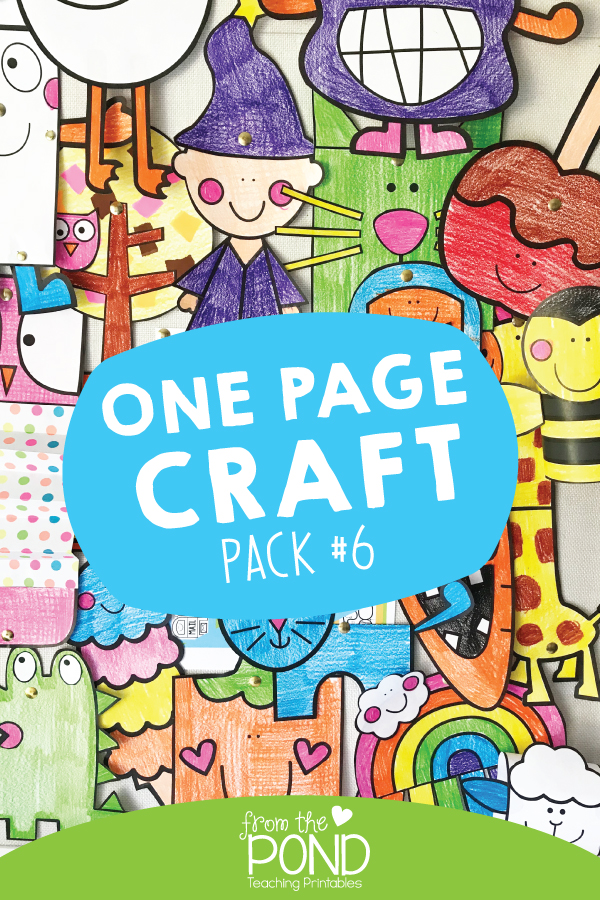 One Page Craft Pack 6 | From the Pond