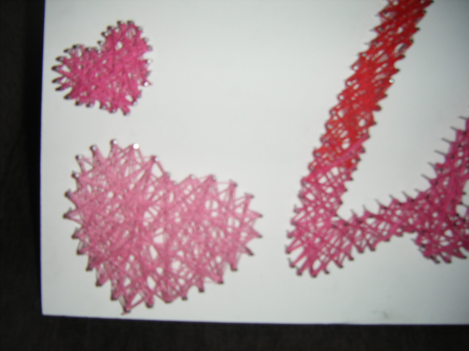 Lucky's Crafts: Love String Art Tutorial