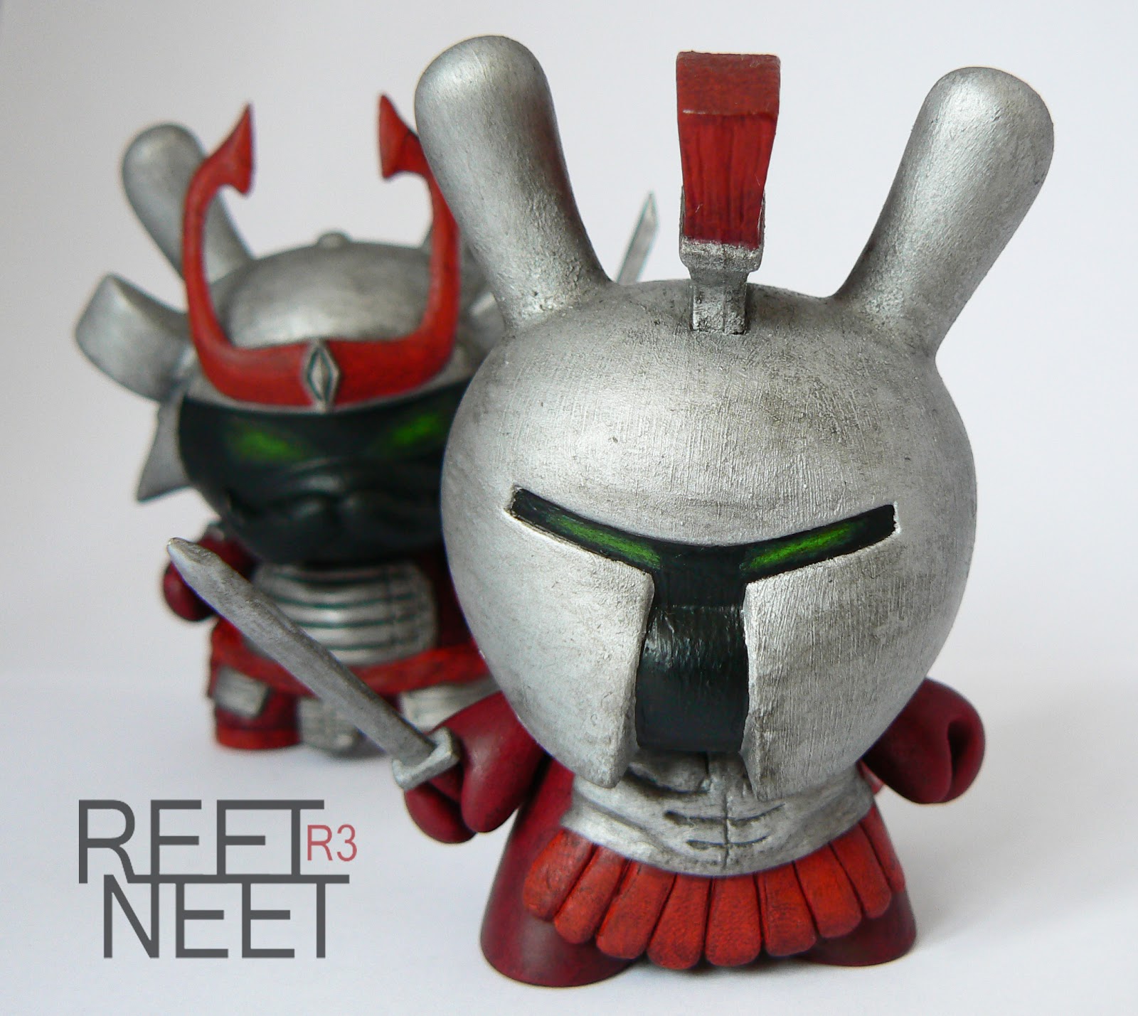 Dunny Addicts: Custom: 3" Dunny - The Red Spartan by Reet Neet (R3)