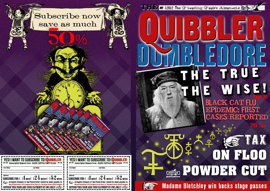 Collection et Créations Harry Potter: The Quibbler - à imprimer