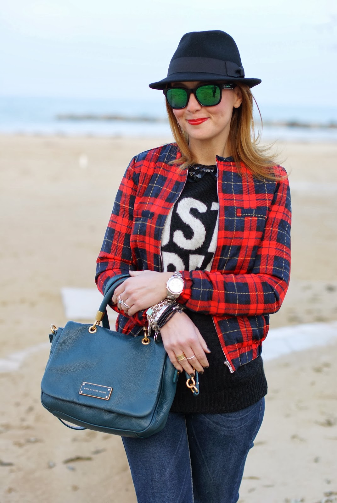 Checked jacket, comfy sweater | Fashion and Cookies - fashion and ...