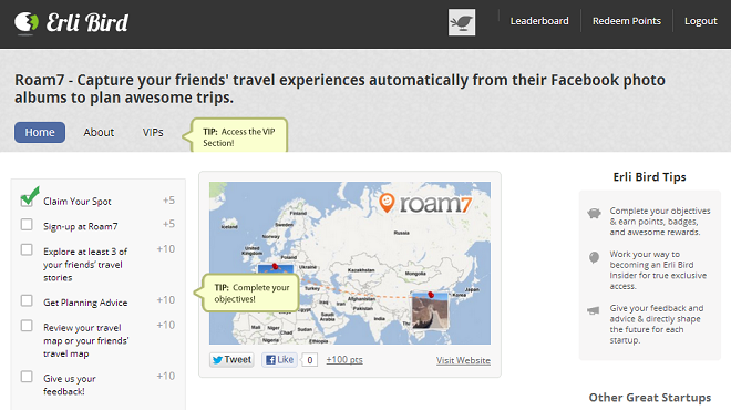 Erli Bird搭建一個連接新產品和嚐鮮使用者的平台，使用者在幫助產品最佳化的同時能獲得積分獎勵