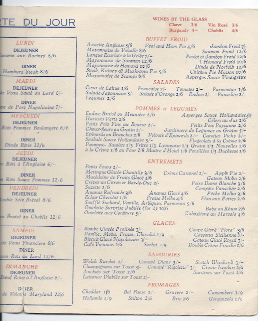 Chris Suhr's Menu Collection: Cafe Royal. London