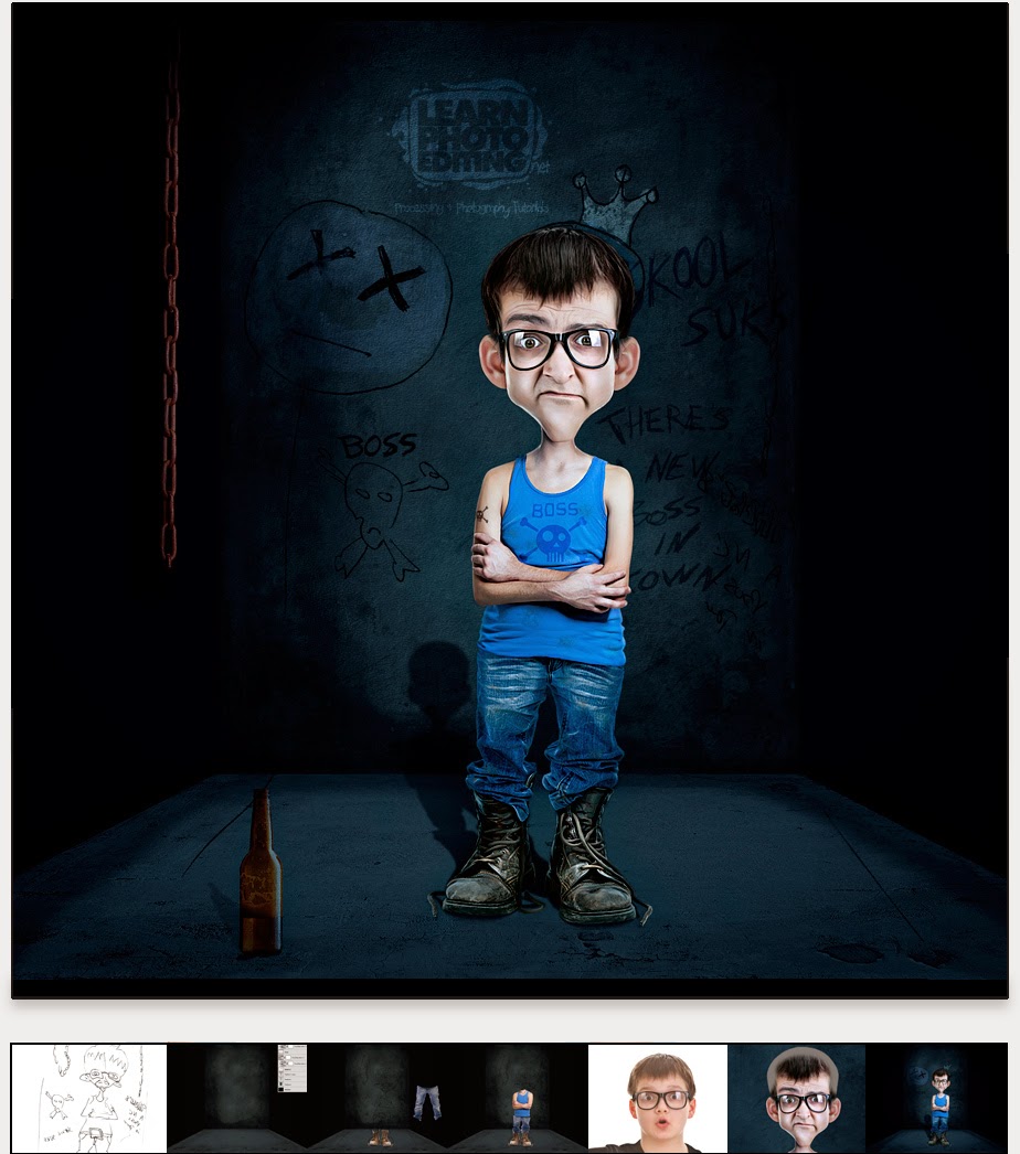 Learn Photo Editing: HOW TO CREATE A CARTOON CHARACTER WITH ...