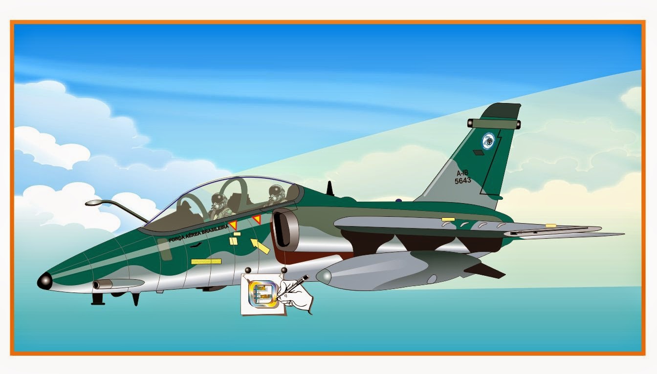 ARTEROCHA: AVIÃO DE CAÇA AMX A-1B - FAB
