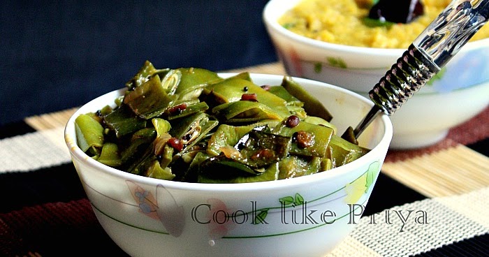 Cook like Priya: Avarakkai Poriyal | Broad Beans Stir Fry | Simple ...