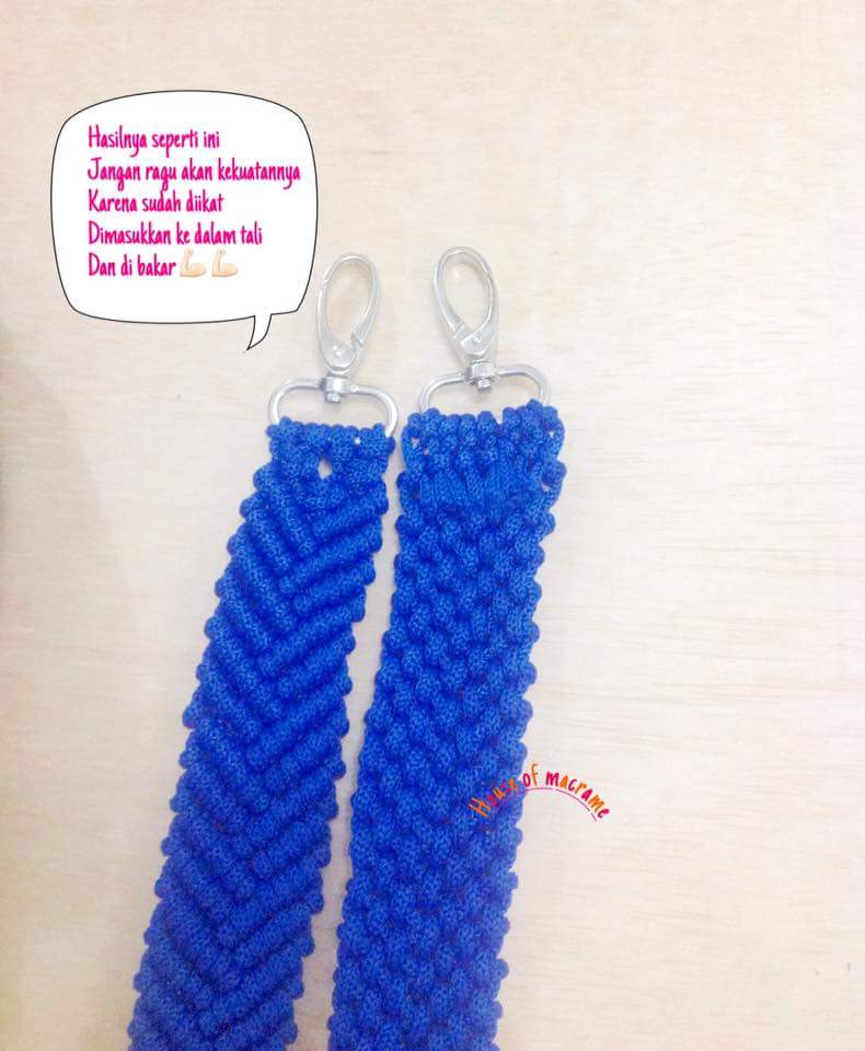 RoeMi (Roemah kreasi Mami): Cara membuat handel tas macrame yang bisa ...