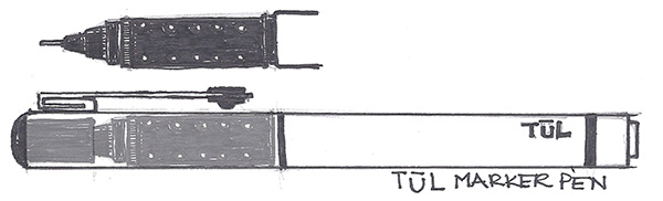 a pen a day: pen 67: tul marker pen pp-1