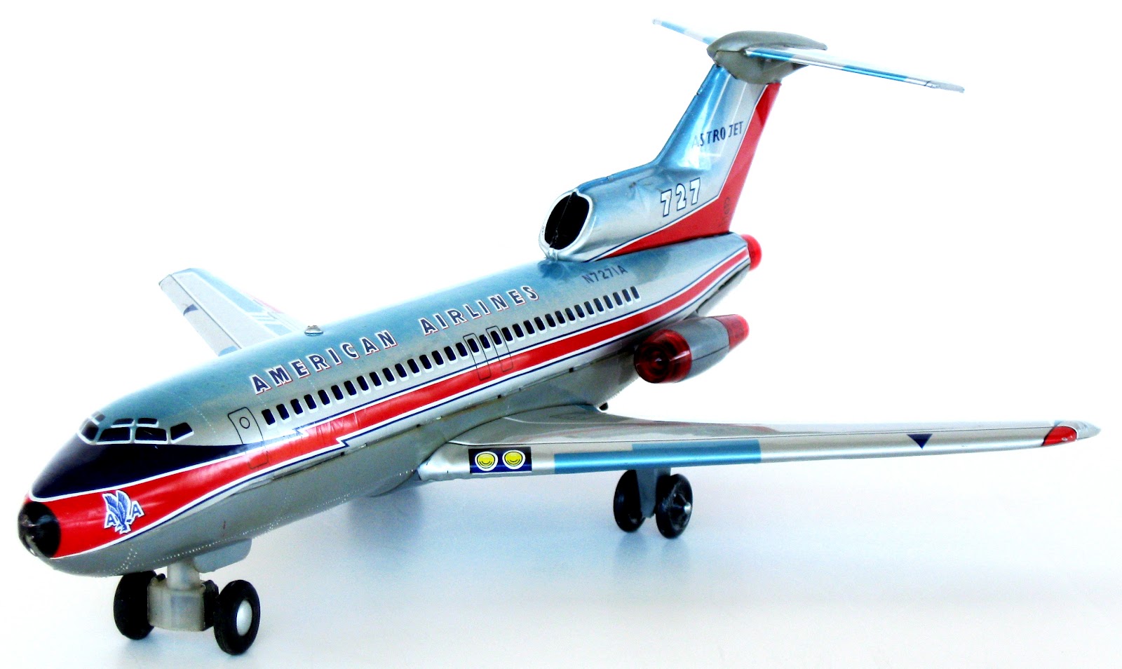 Toys and Stuff: PUSHING TIN: Marx American Airlines 727 Astro Jet