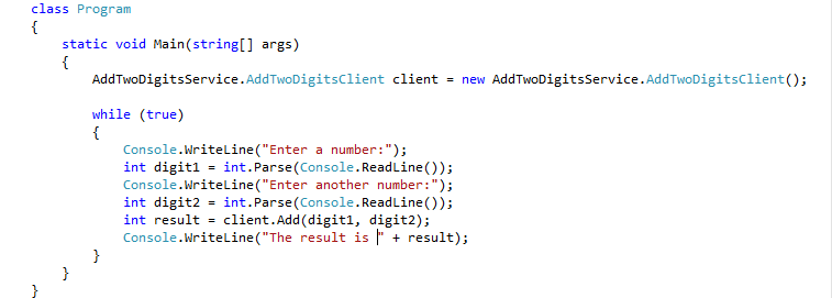 Creating A Simple Client To Utilize A Wcf Service Perceptions