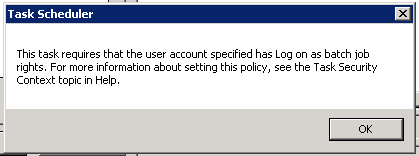 Mike's Tech blog: Microsoft Task Scheduler - Log on as batch job