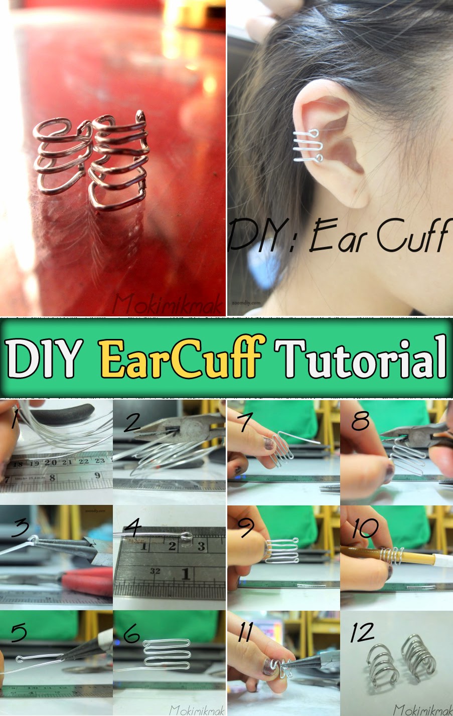 10 Extremely Unique Pieces Of DIY Earcuffs - ABCDiy
