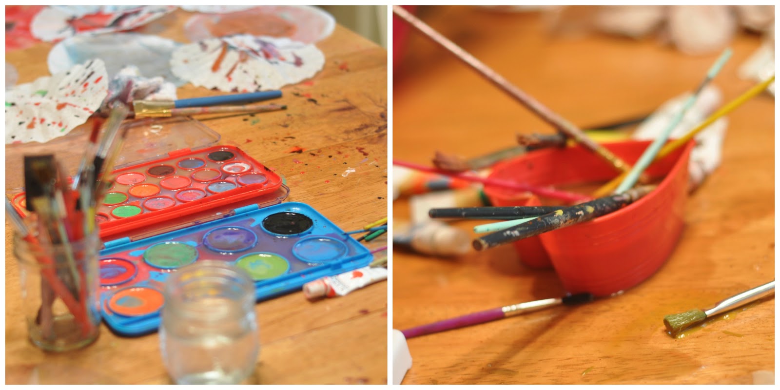 A Natural Nester: Spring Break, Day 2 :: Watercolor Flowers