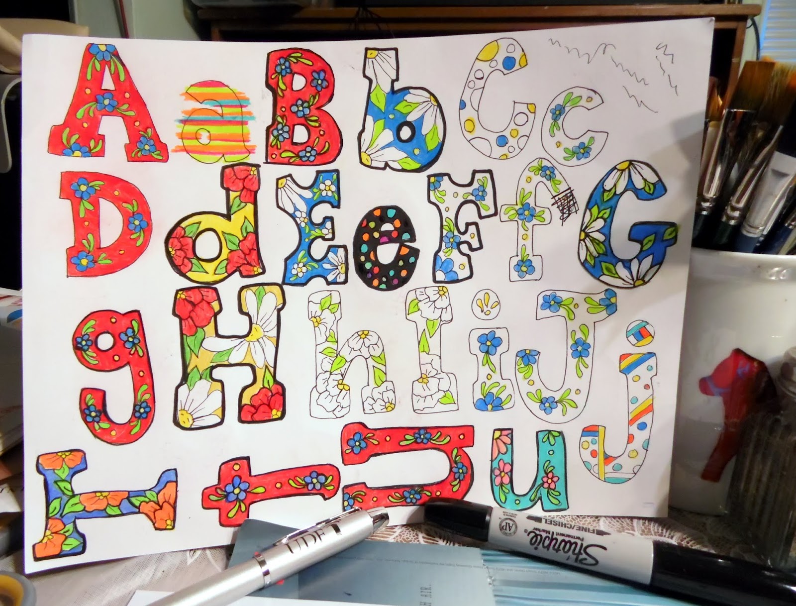 Paintersgarden: Letters In Collage and Pencil