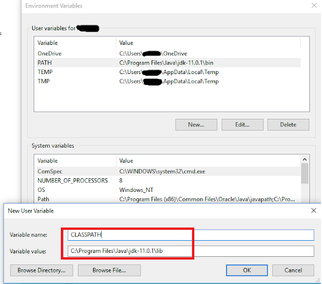 Setup Java Environment Variables In Windows 10