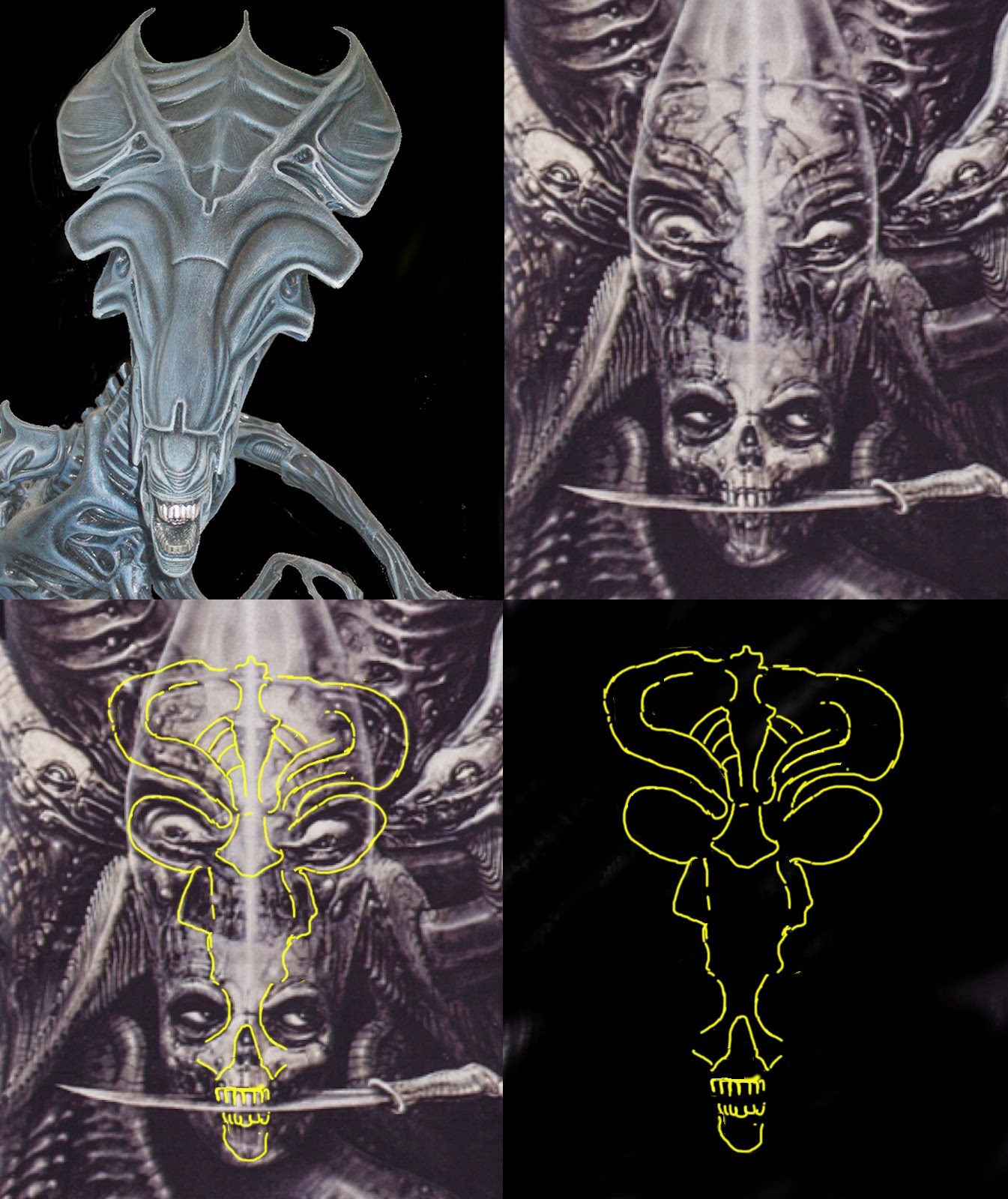 Alien Explorations: Giger's "The Spell III" and the alien queen from ...
