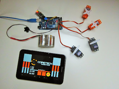 Coretech Robotics: Controlling Arduino with an Android device via Bluetooth