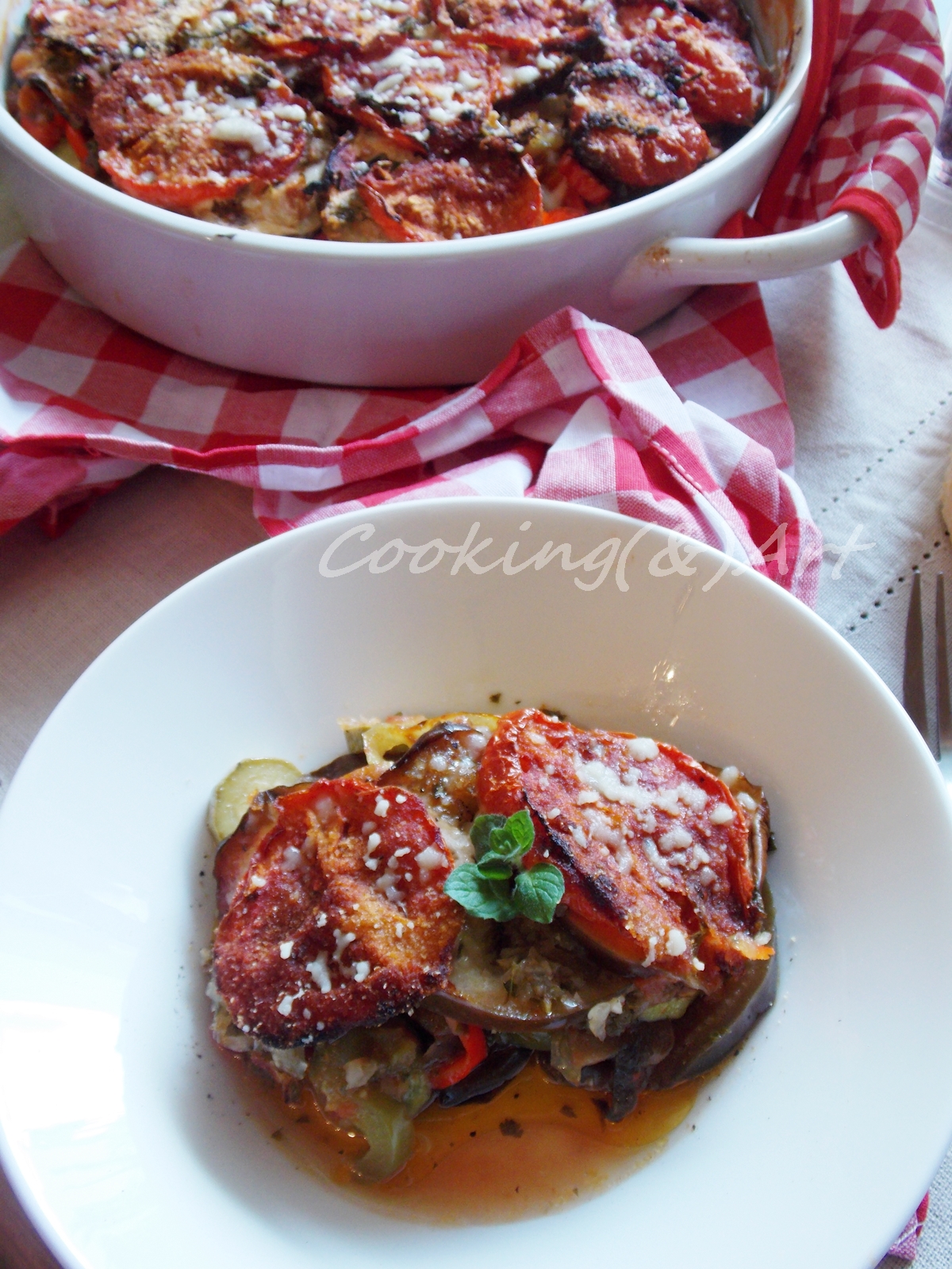 Στρωμένο ''Μπριάμ'' / Mixed vegetables ''mpriam'' in layers. - Cooking ...