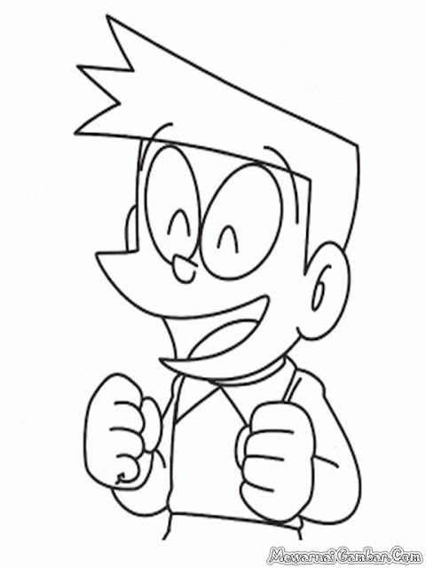 Gambar Suneo : Gambar Mewarnai Giant dan Suneo Doraemon ...