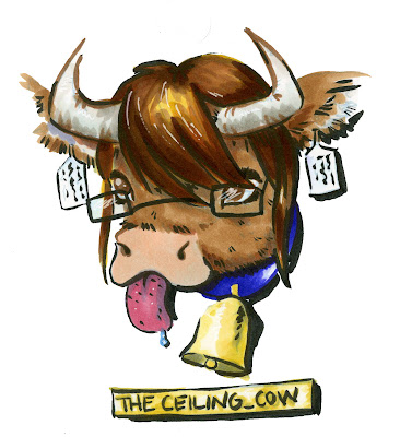 Ceiling Cow Badge Commission