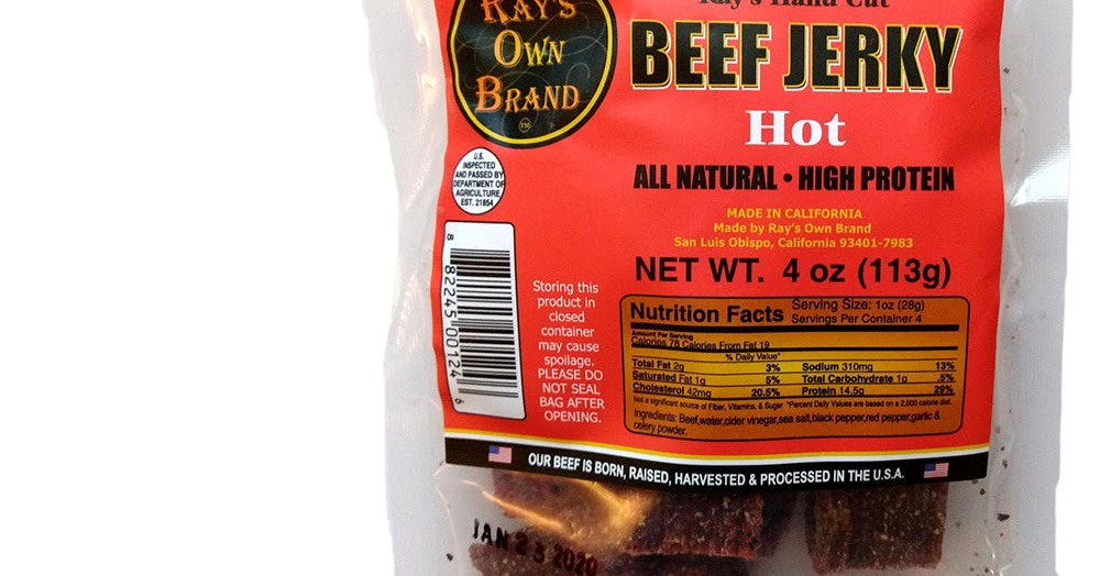 Ray's Own Brand - Hot ~ Beef Jerky Reviews