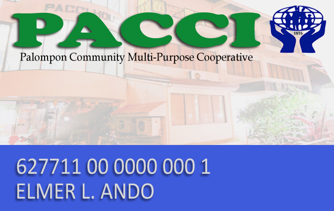 PACCI Palompon Community Multi-Purpose Cooperative: THE PACCI ATM CARD