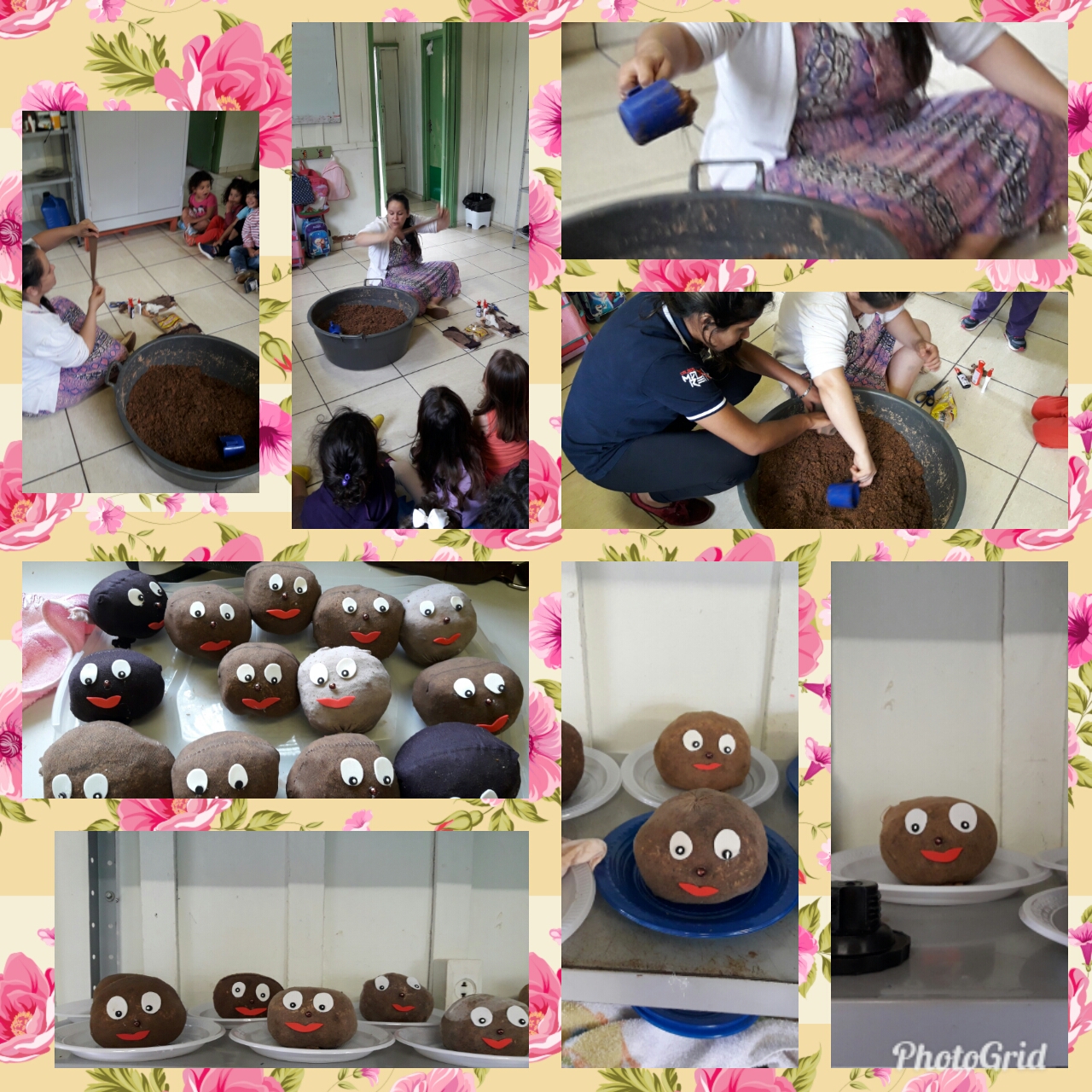 Boneco Ecológico Preparação para montar o boneco.