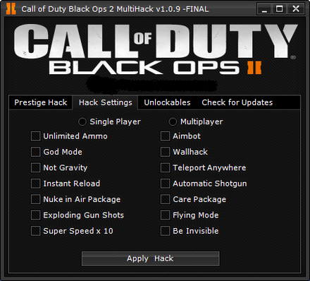 Call Of Duty Black Ops 2 Multi Hack ! | movegameforu