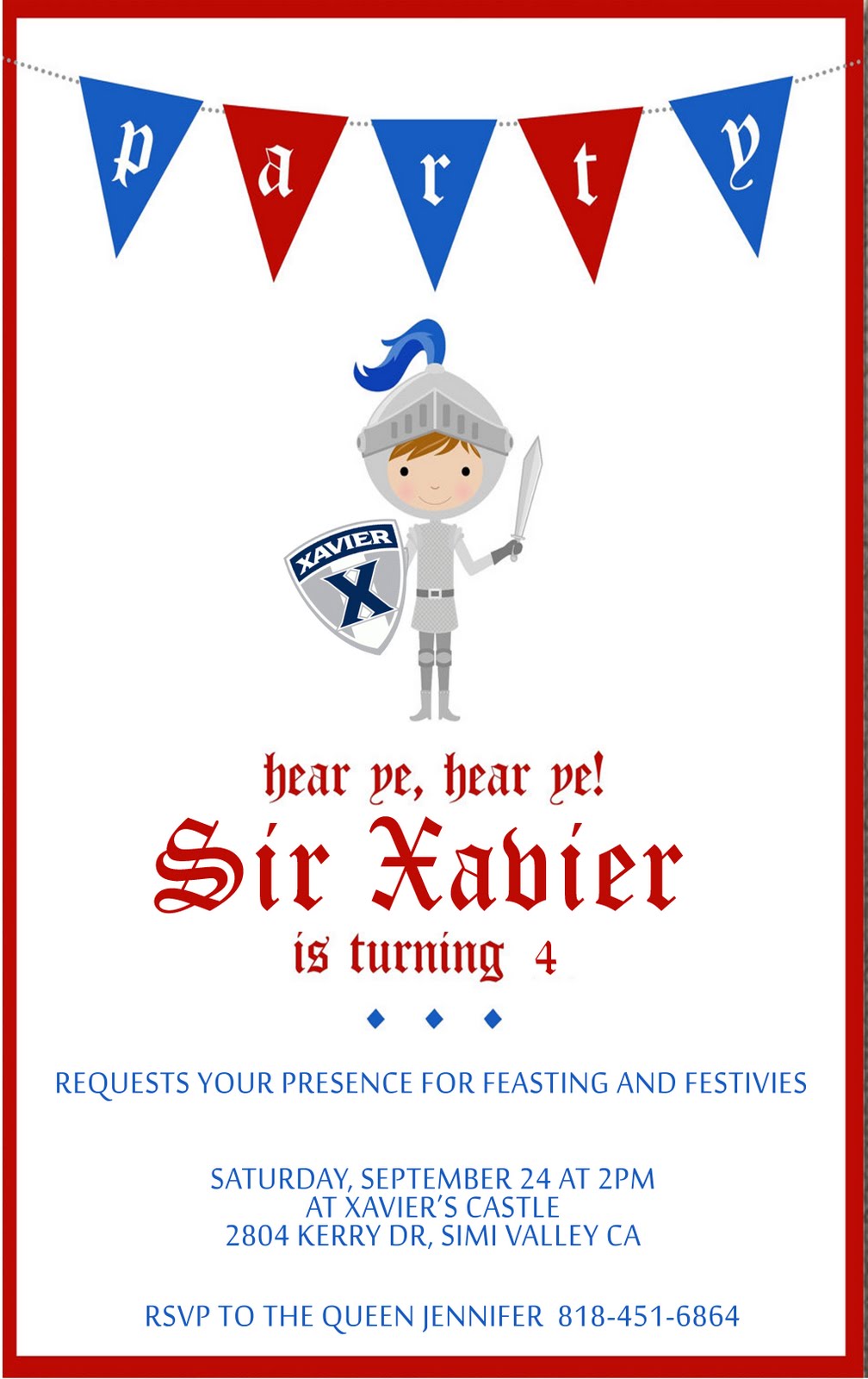 CSdesigner: X-Mans Knight and Princess 4th Birthday