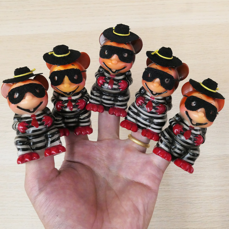 Ron English's Burglar & Burger Mini Mousezilla Micro Run from Blackbook Toy