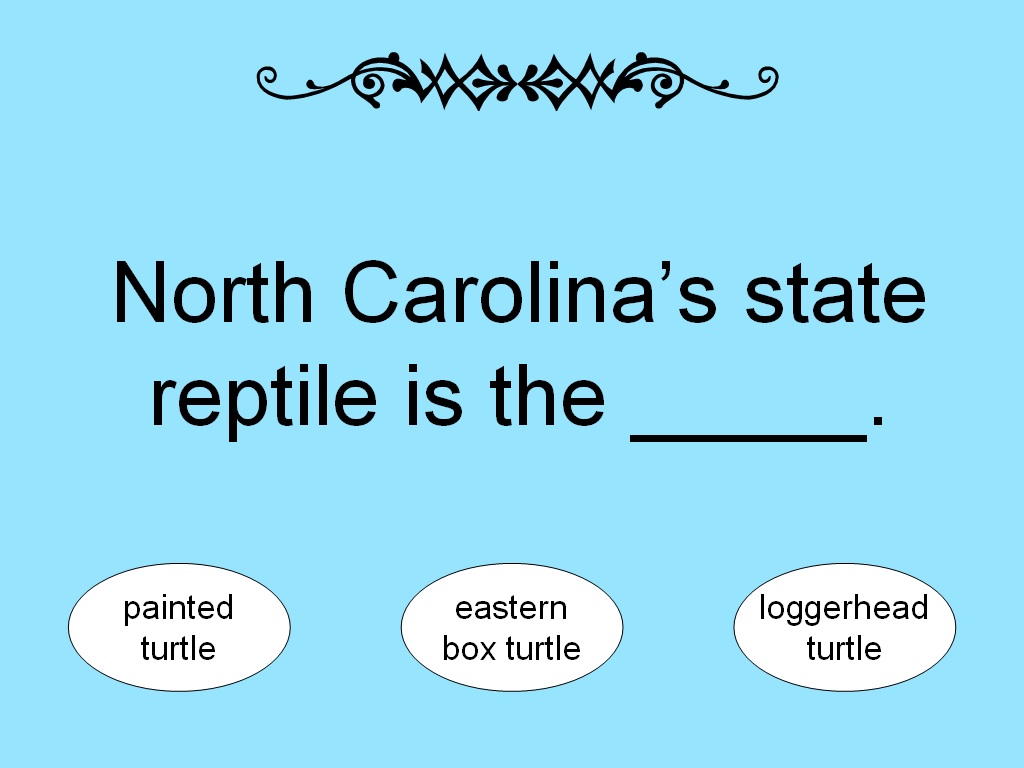 Student Survive 2 Thrive: North Carolina State Symbols Trivia Game - Part 1