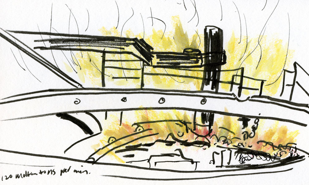 Urban Sketchers Seattle: Nucor Steel Plant