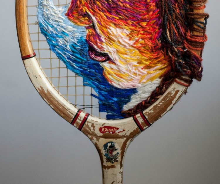 SCG ART & DESIGN: “WHAT A RACKET” | Embroidery on Rackets