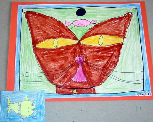 Artist: Paul Klee - Cat and Bird