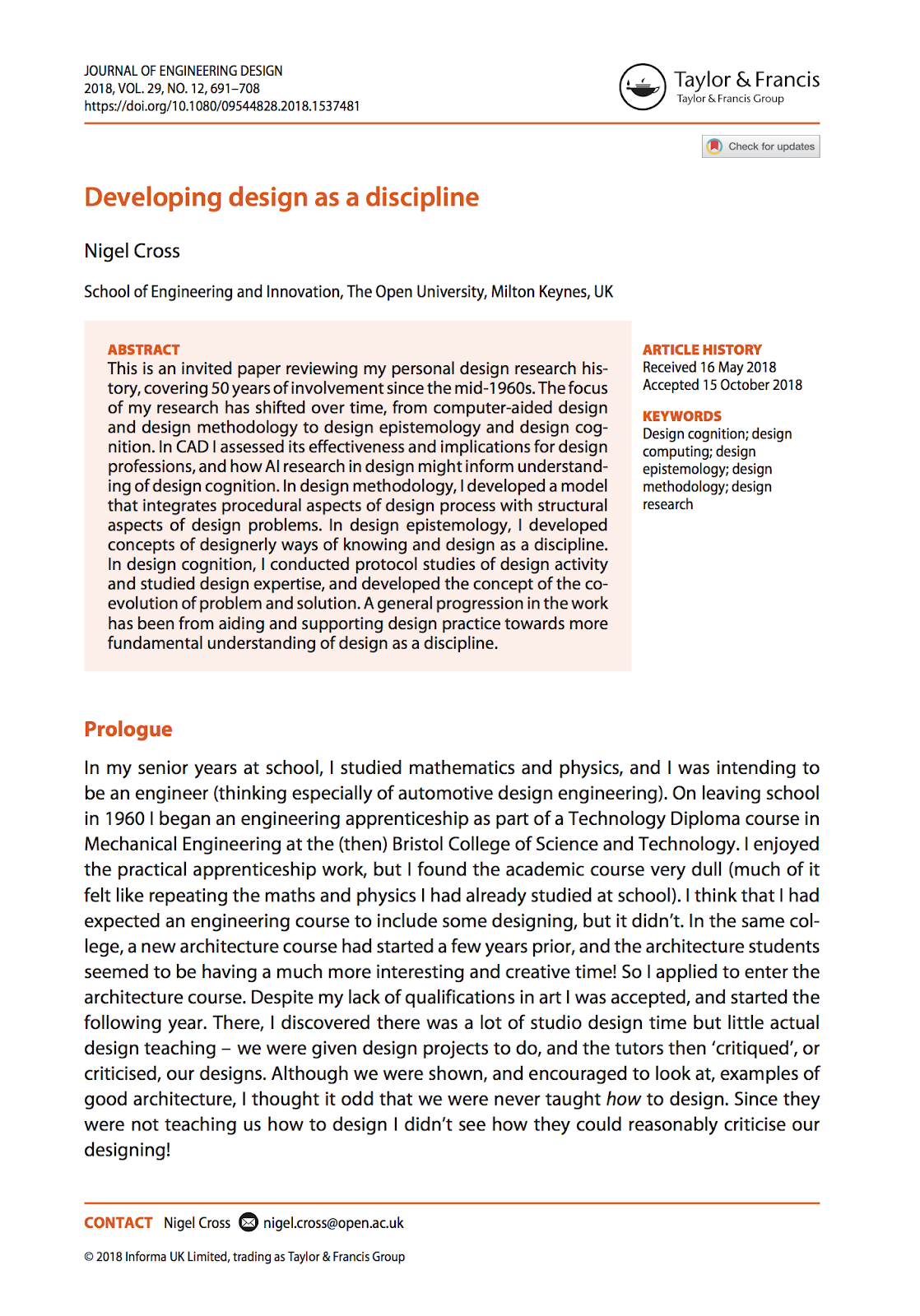 Transforming Grounds: Great text about the history of design research ...