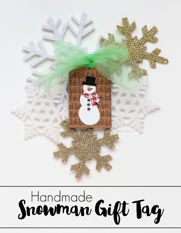 PitterAndGlink: Handmade Snowman Gift Tag