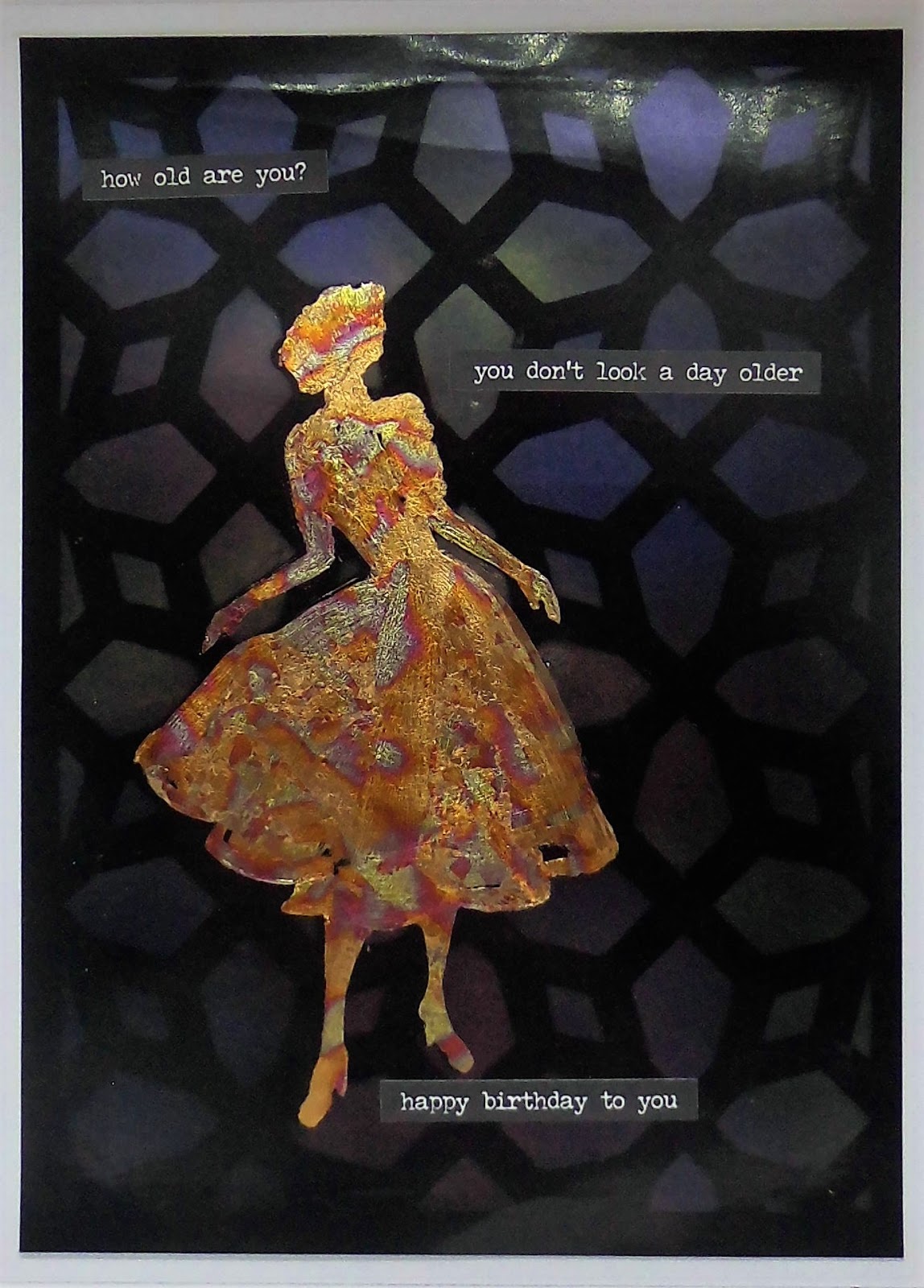 Sarah's Craft Shed: Using Perfect Pearls and Metal Flakes on Coated Card