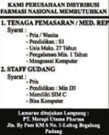 PT.Merapi Utama Pharma - Akses Kerja