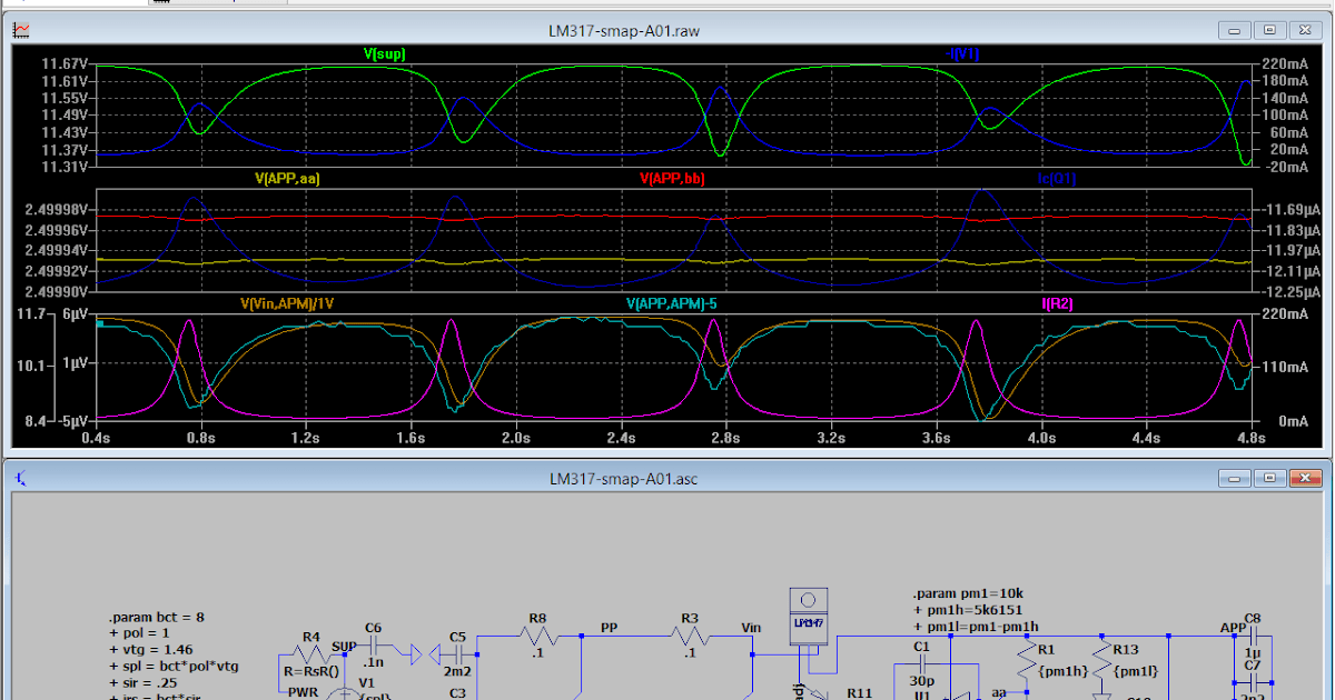 Chips & Tech.: LM317 component level versus LT317 macro model