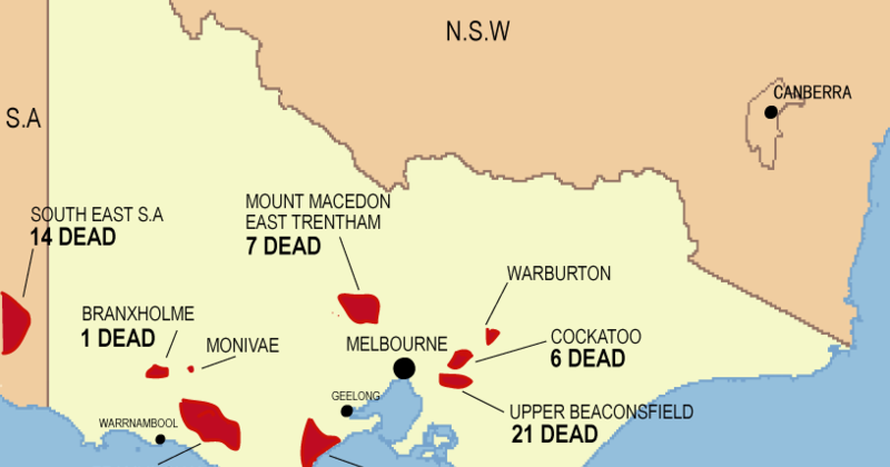 Campaspe Genealogy: Ash Wednesday 35 Years On