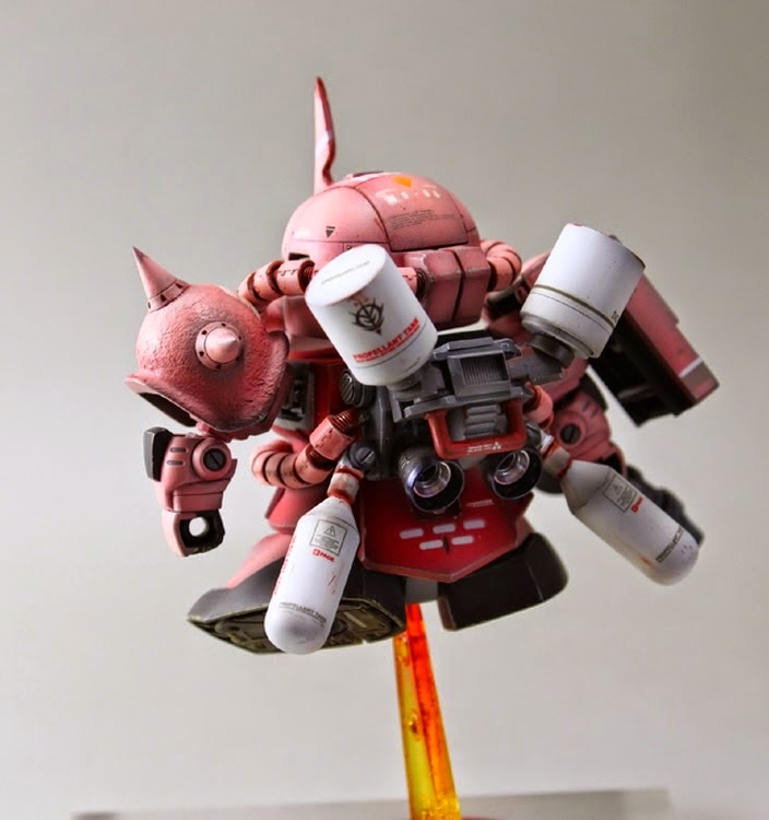 Gundam Family: SD Zaku II Super Back Pack Custom Build