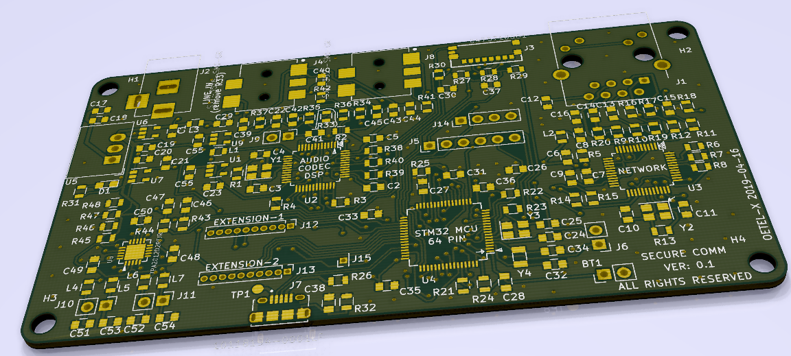 PCB looks just like the 3d rendering ;-) Update Secure Comm