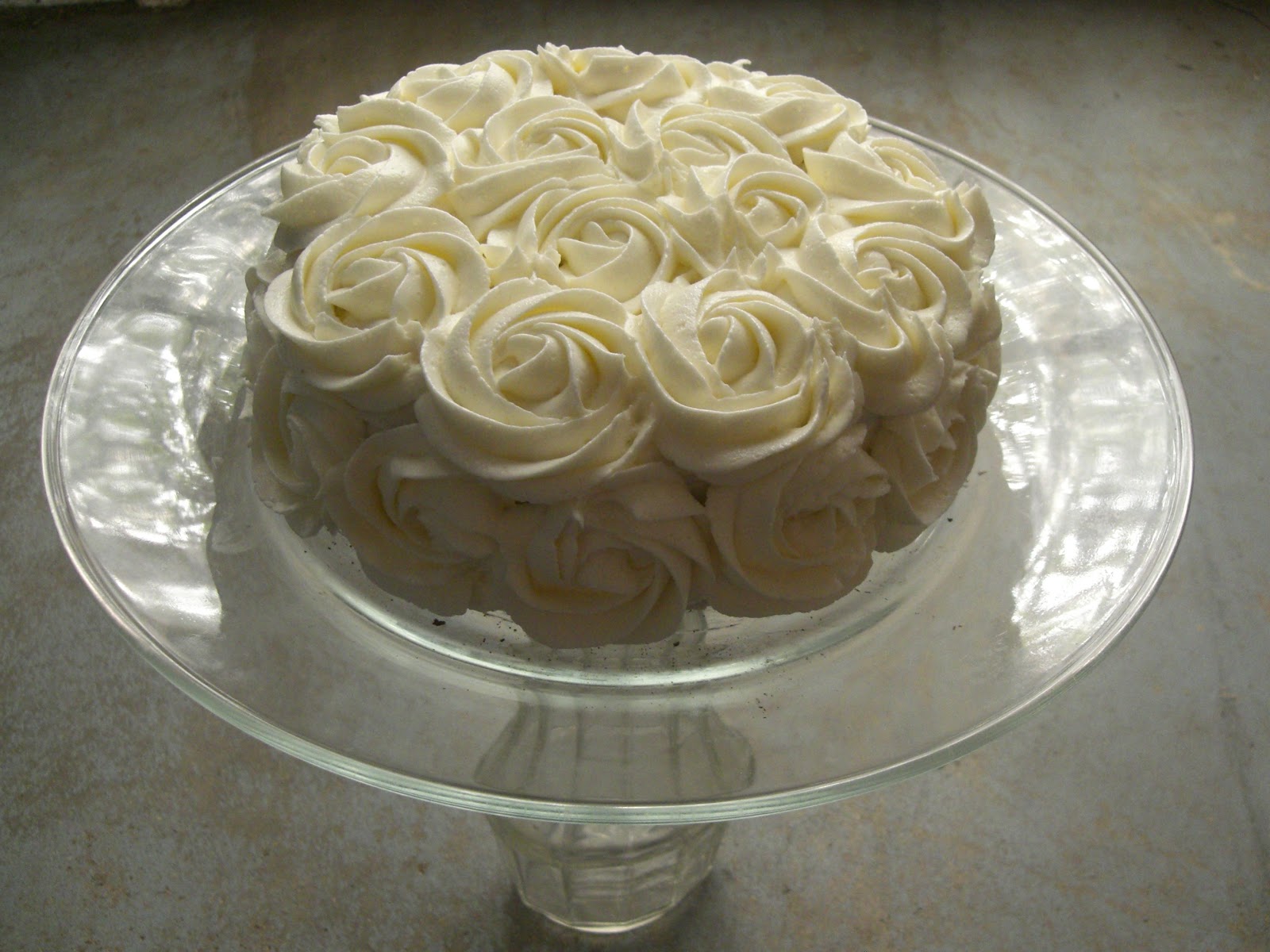 veggies on my plate: Vanilla Chocolate Rose Cake Tutorial