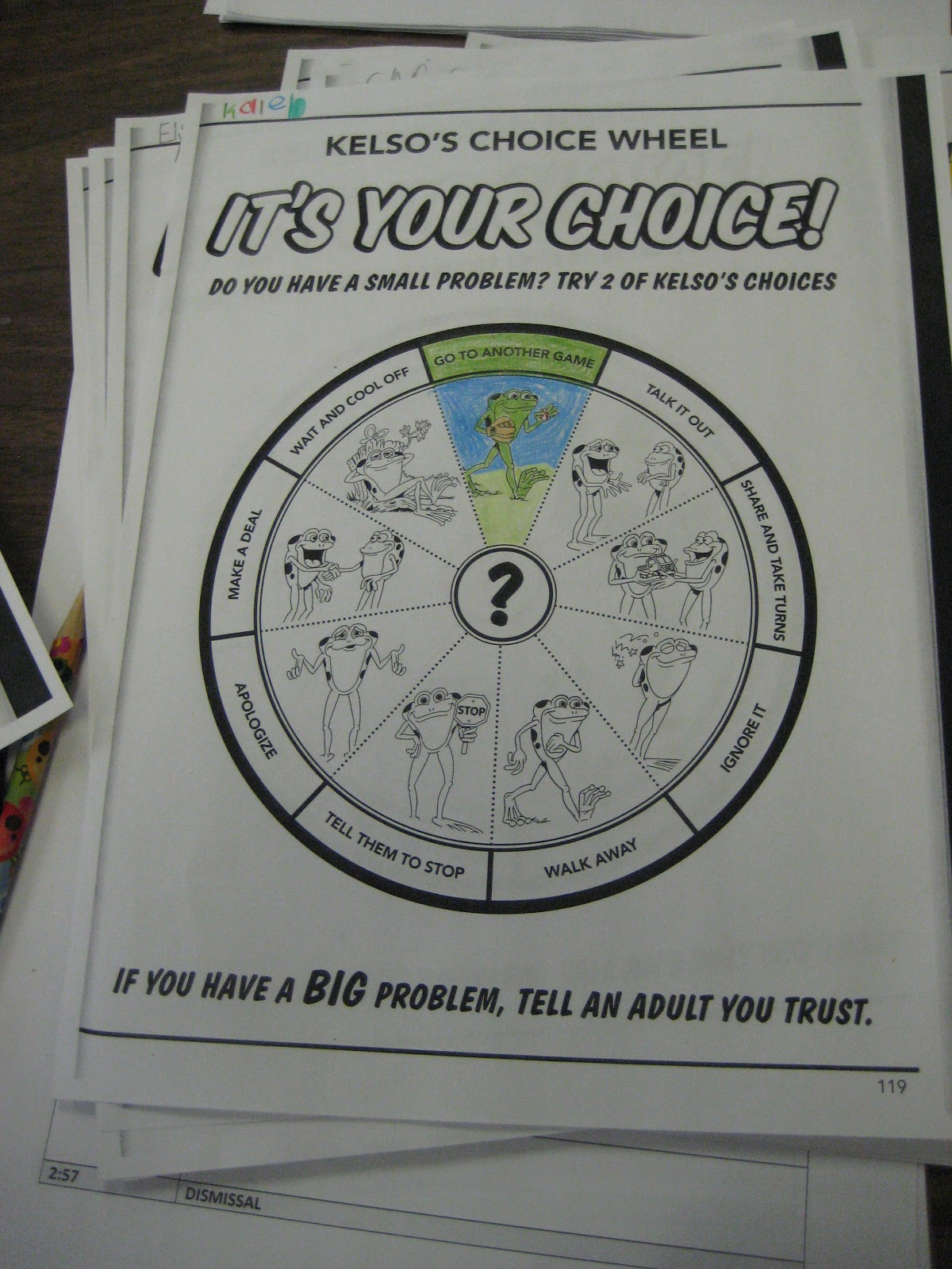 Ms. Ketcheson's Class Blog : Kelso's choices